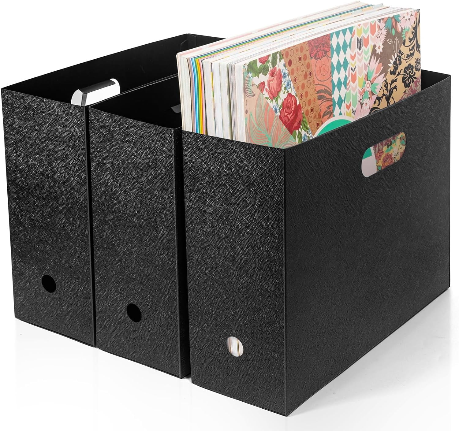 GUZEIR Foldable Scrapbook Paper Storage Organizer, 12x12 Scrapbook ...