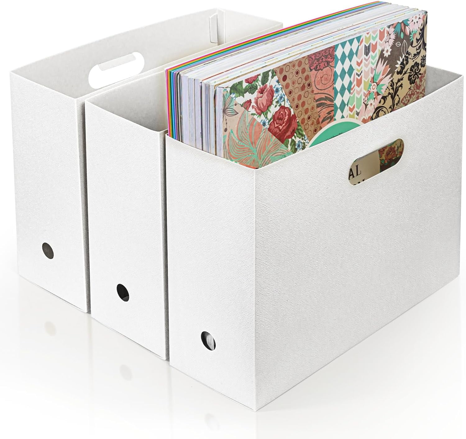 GUZEIR Foldable Scrapbook Paper Storage Organizer, 12x12 Scrapbook ...