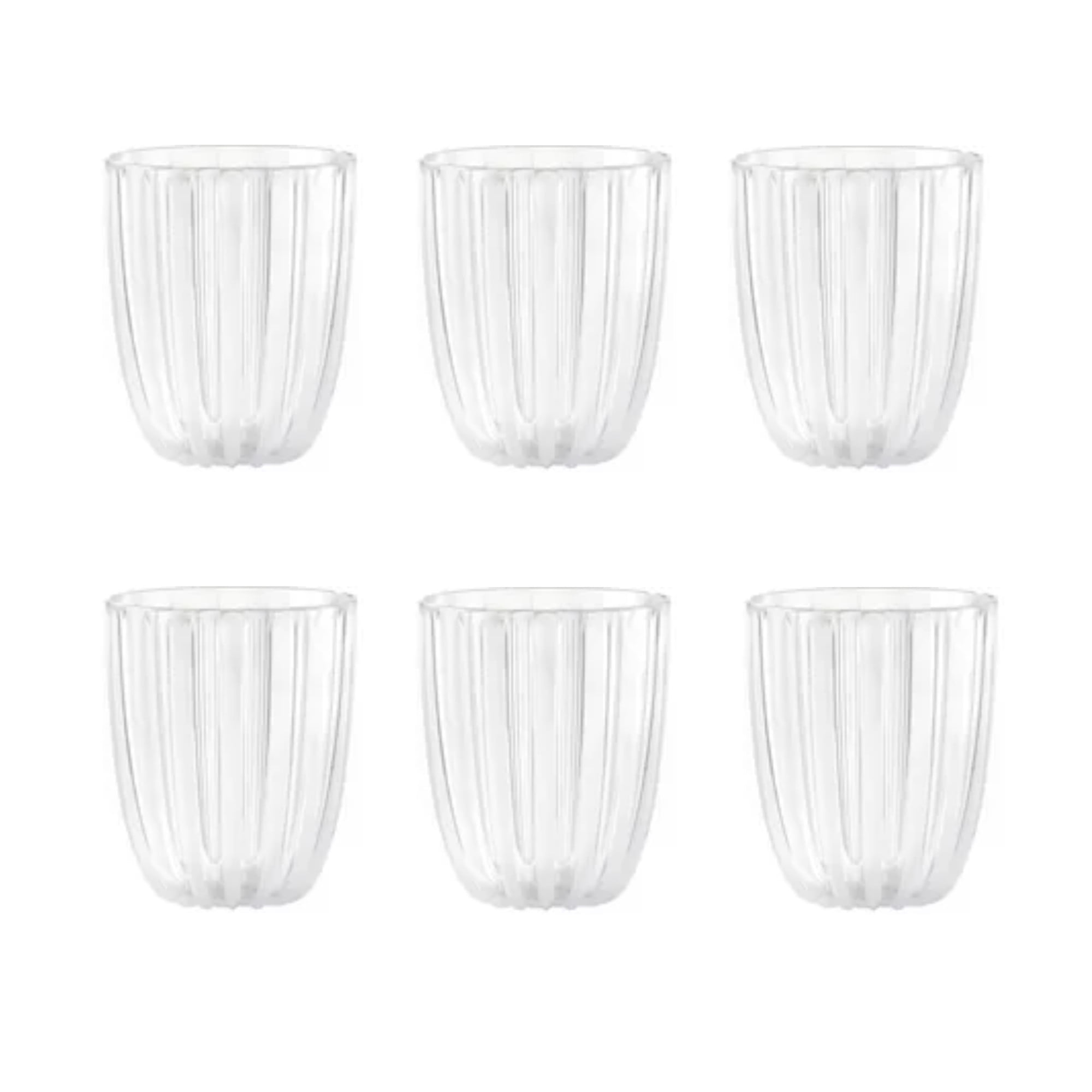 GUZZINI Dolcevita 12oz Low Tumblers (Set of 6) Mother of Pearl - 100% ...