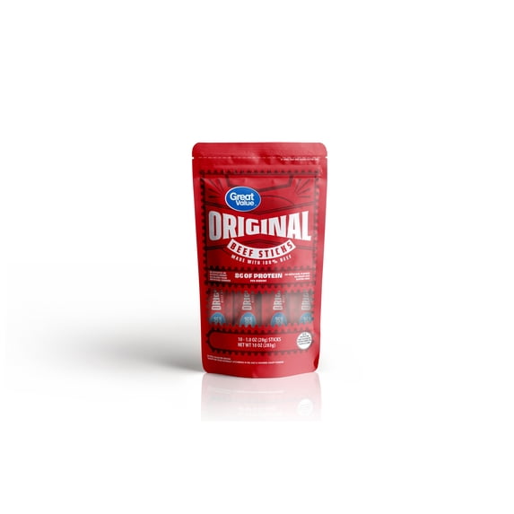 Great Value Original Beef Sticks, 10oz - Walmart.com
