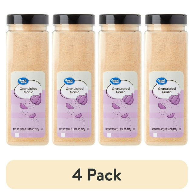 (4 pack) Great Value Granulated Garlic, 26 oz - Walmart.com