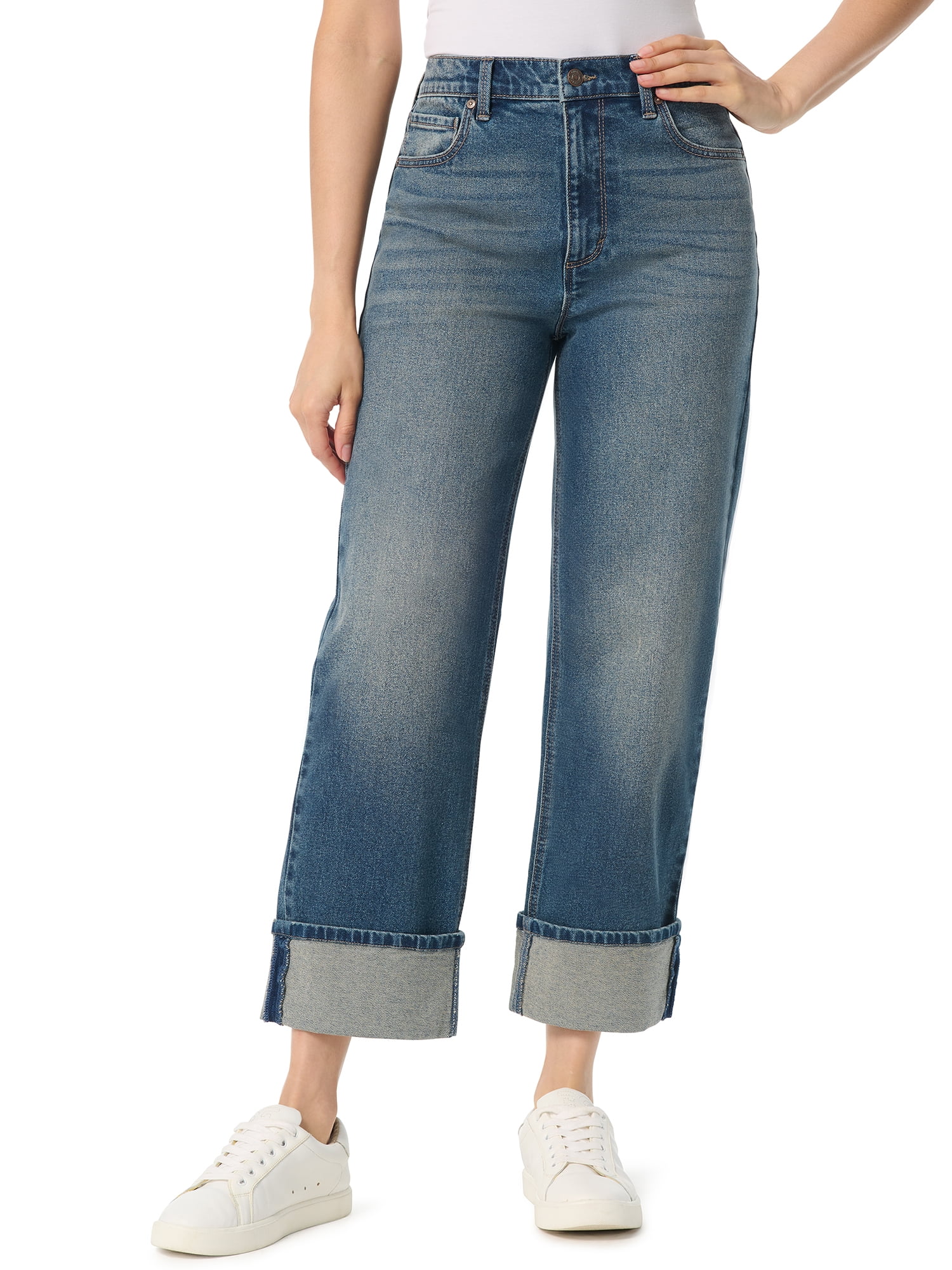 Gloria Vanderbilt Swan Series Women's High Rise Cuff 5 Pocket Jeans ...