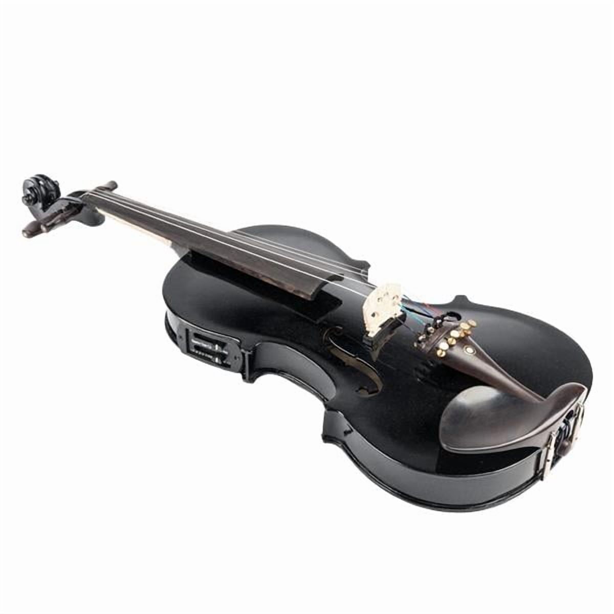 GV102 4/4 Solid Wood EQ Violin Set with Case, Bow, Shoulder Rest ...