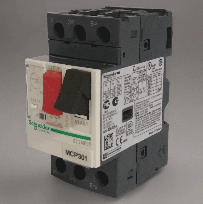 GV2-ME05C Schneider Telemecanique Motor Circuit Breaker 0.63-1 Amp ...