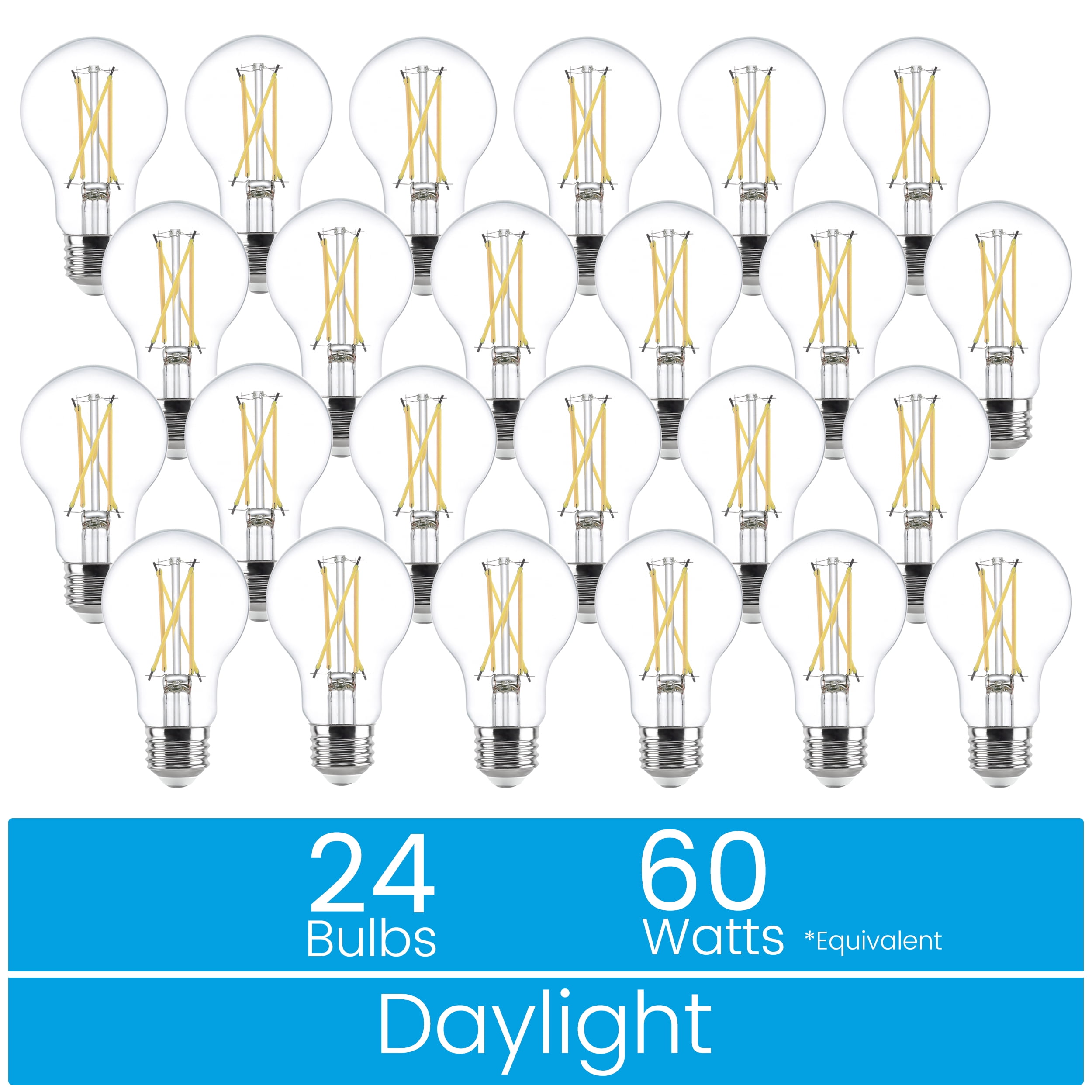Great Value 18YR A19 LED Light Bulb, 7W (60W Equivalent) Dimmable ...