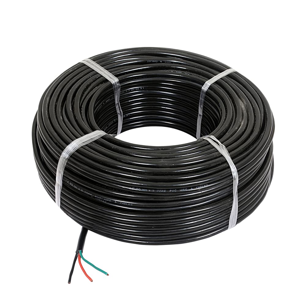 GVD PVC FR Insulated 3 Core Flexible Copper Wires Cables for Home ...