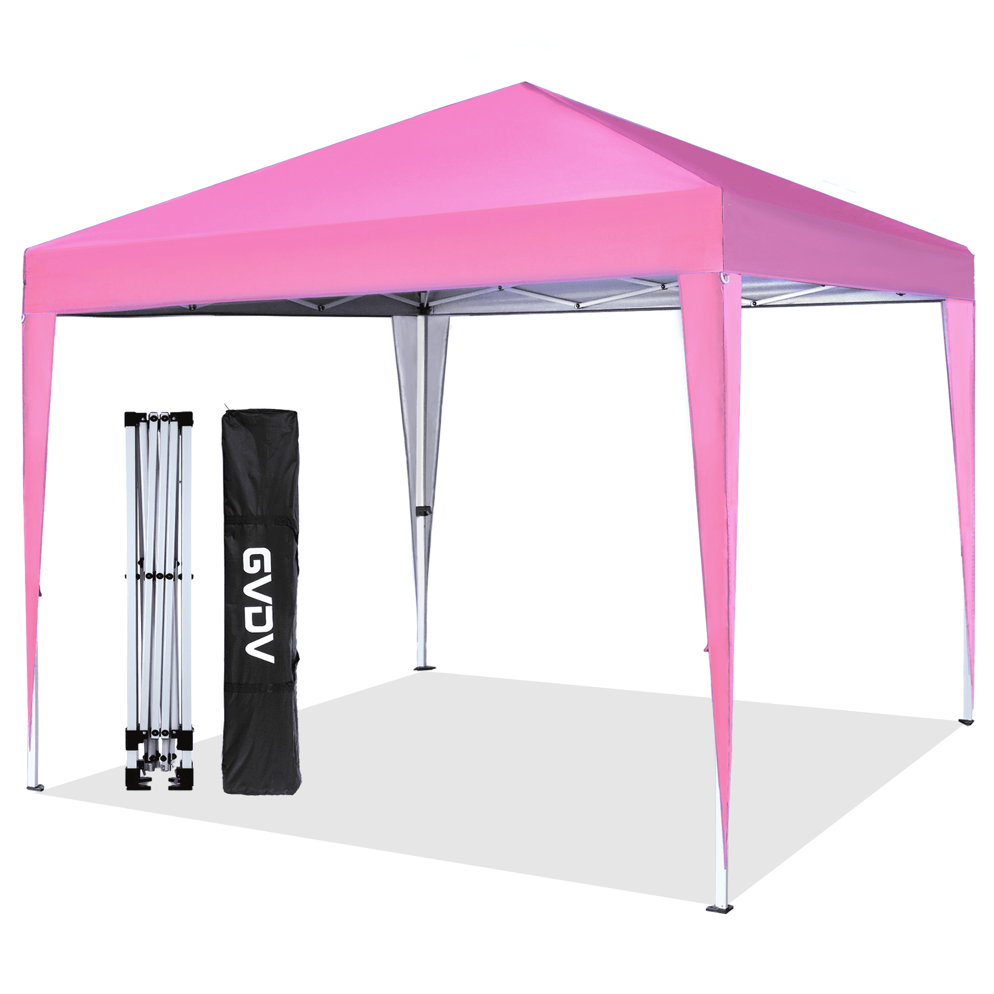 GVDV 10x10 Pop Up Canopy Tent, Outdoor Ez Up Gazebo One Person Set up ...