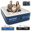 edx 18" Queen Size Air Mattress Bed with Built- in Pump Blow Up ...