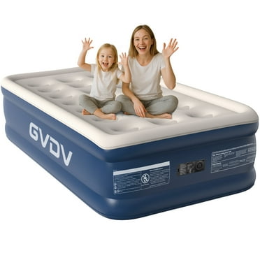 Queen Air Mattress with Built in Pump, 18" Raised Comfort Inflatable ...