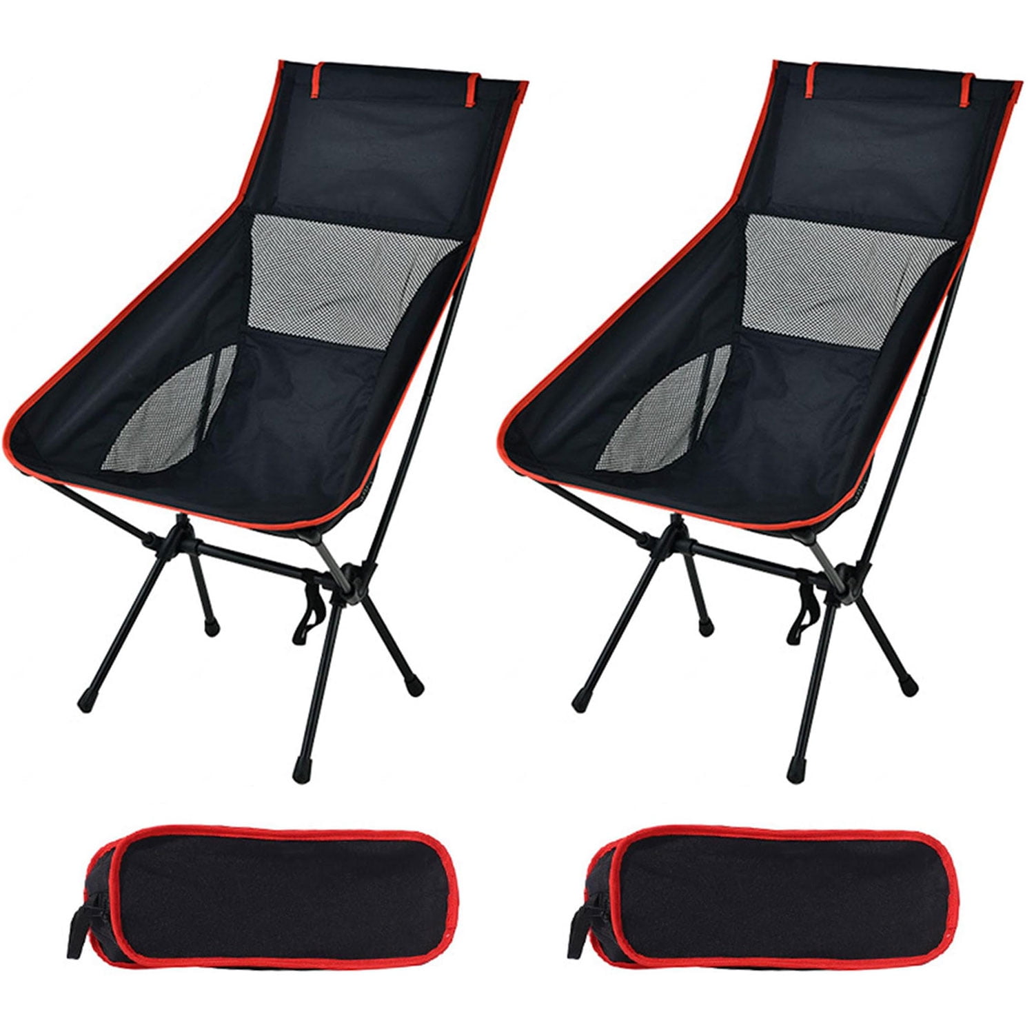 Free Shipping! GVDV 2Pack Camping Chair, Lightweight Folding High Back ...