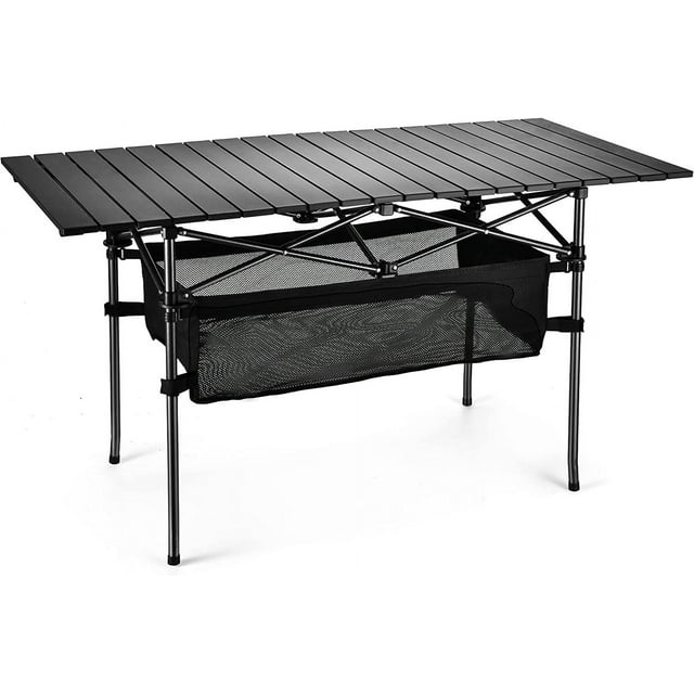 GVDV 47'' Collapsible Dining Camping Table, Large Aluminum Top ...