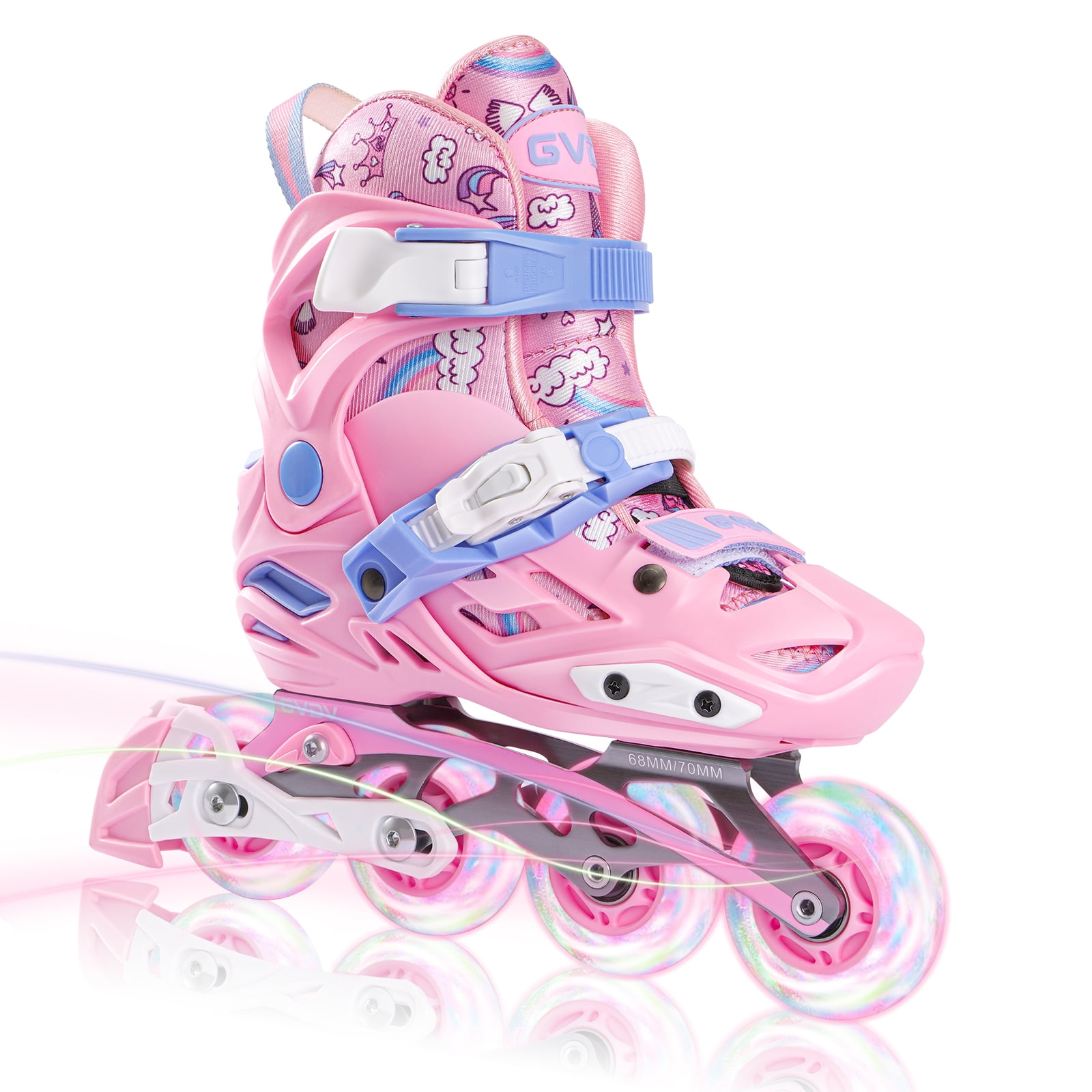 GVDV Adjustable Inline Skates for Children & Beginner with Speed ...