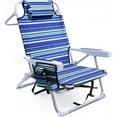 GVDV Backpack Beach Chair for Adults, Portable Folding Beach Chair with ...