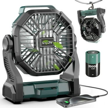 Camping Fan for Milwaukee 18V Lithium-ion Battery, Portable Handheld ...