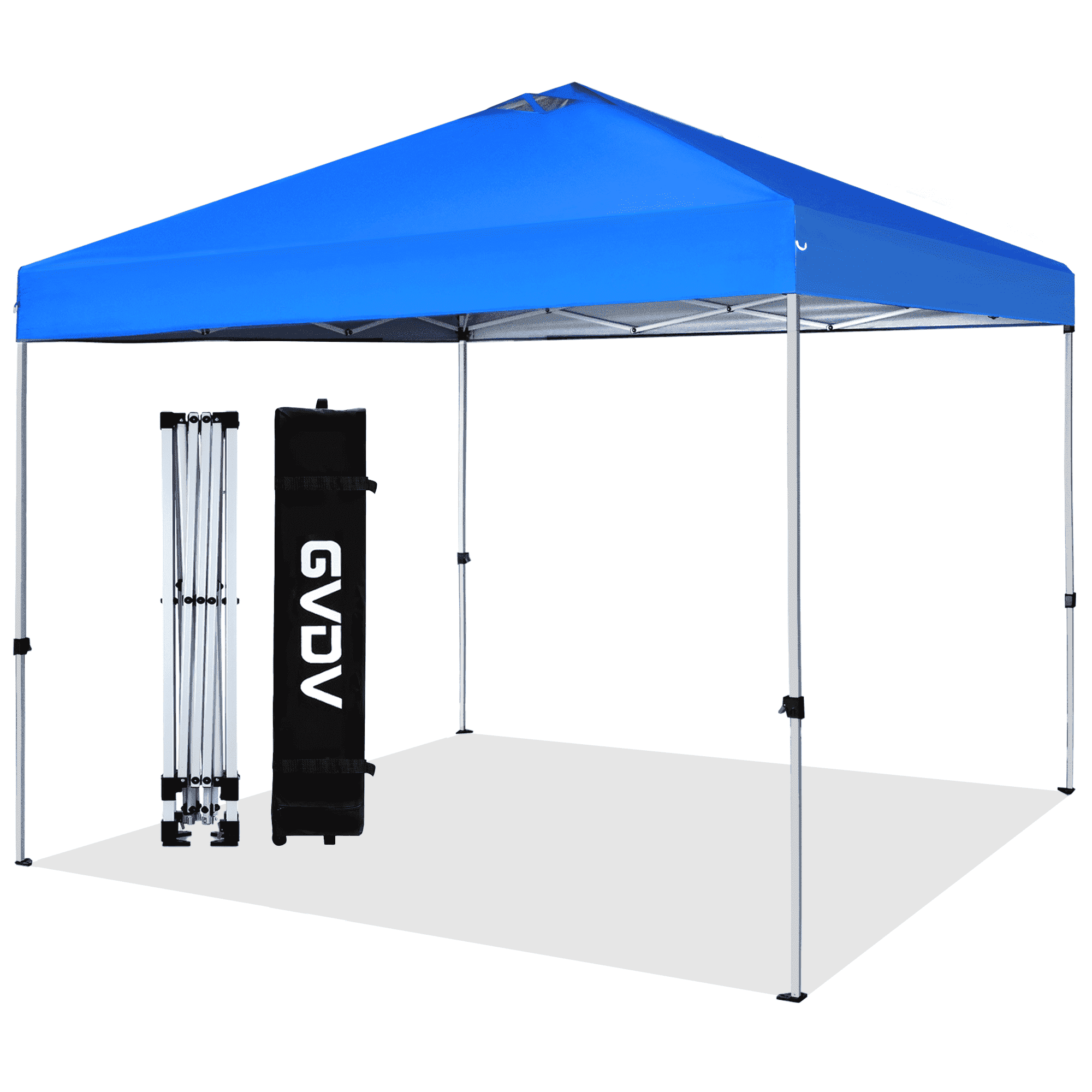 GVDV Canopy Tent, 10x10 Pop up Canopy Outdoor Shade with Wheeled Bag ...