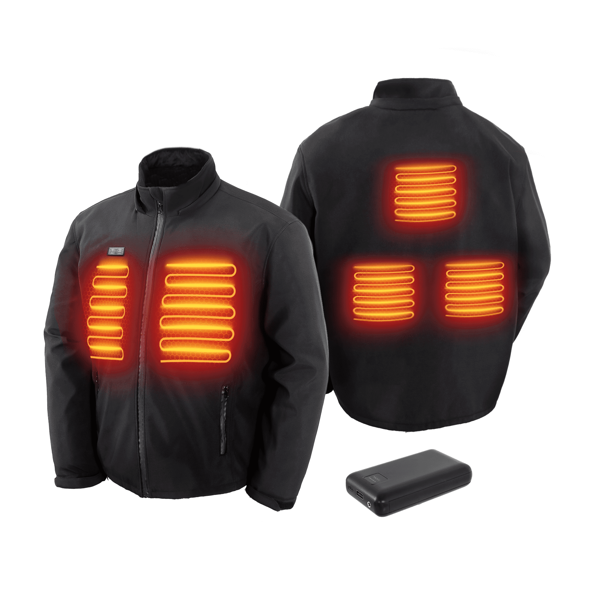 GVDV Heated Hunting Jacket Kit, Black,Male XL,with 7.4V/16,000mAh ...