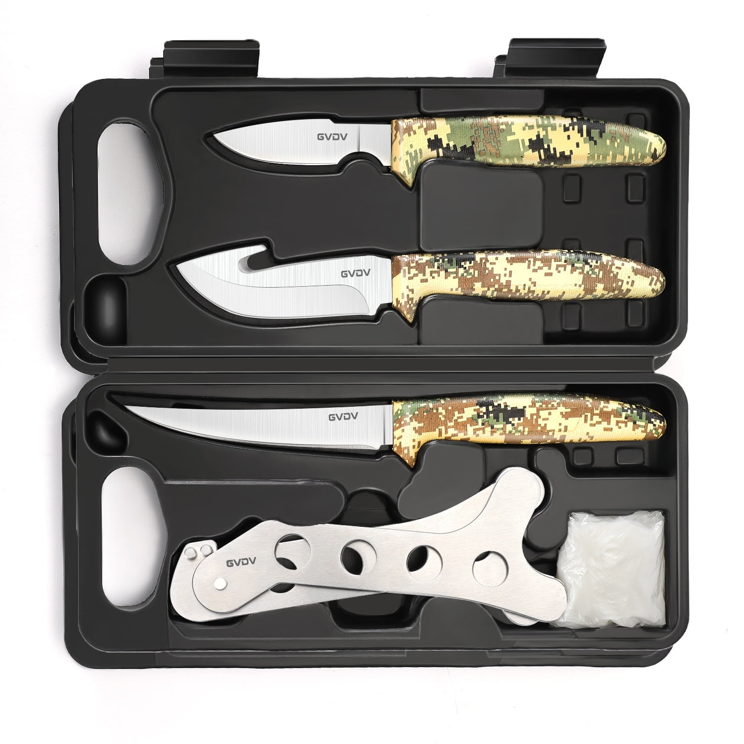 GVDV Hunting Knife Set, Field Dressing Gear Accessories Set for Hunting ...