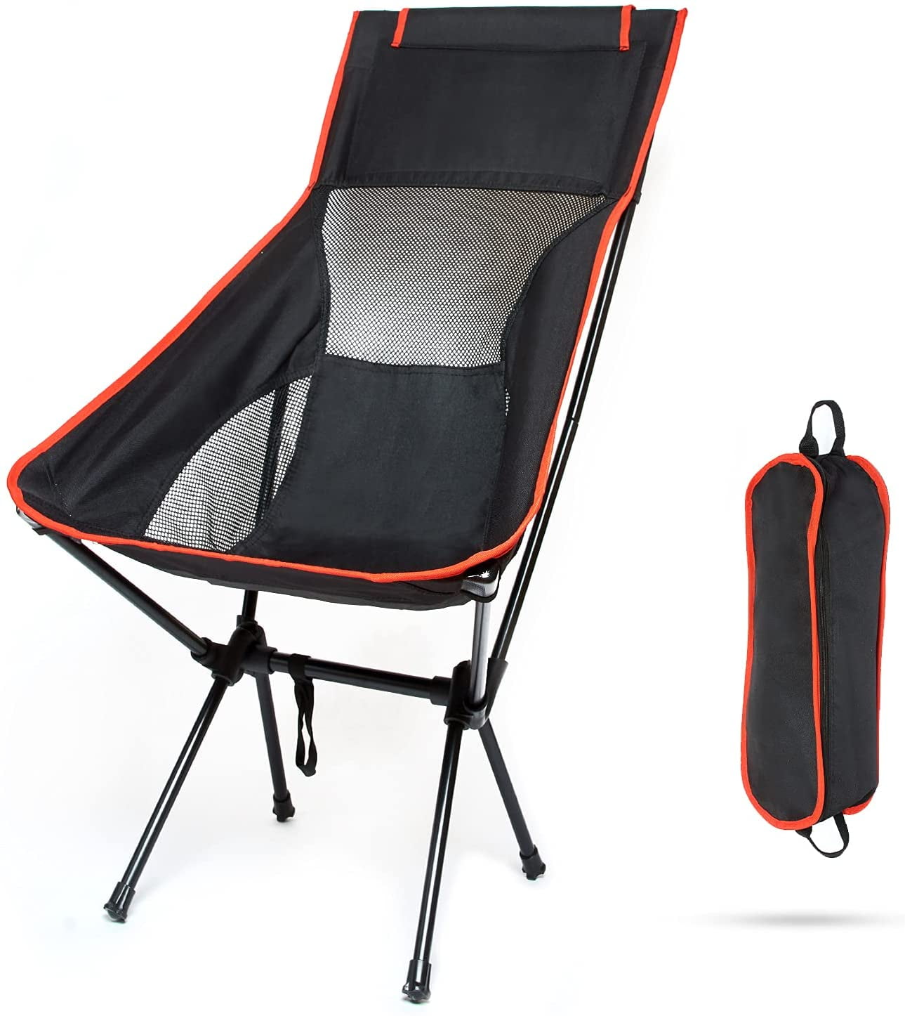 GVDV High Back Camping Chair for Adults, Lightweight, Foldable ...