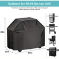 GVDV PVC BBQ Grill Cover, Waterproof Rip-Proof UV-Resistant with ...