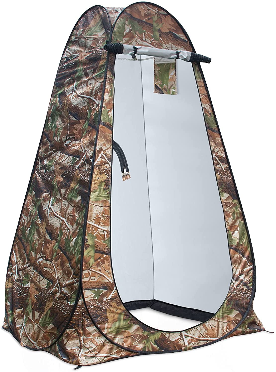 GVDV Extra-Tall Pop Up Privacy Tent, Portable Shower Tent with Mat, UPF ...