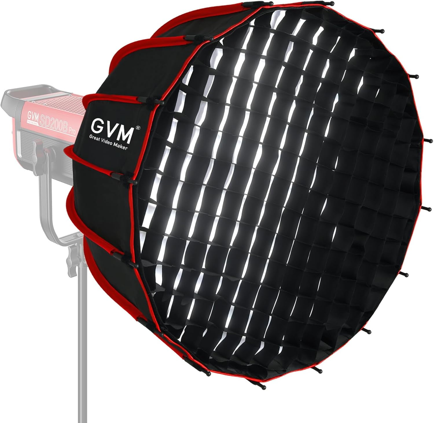 GVM 24"/60cm Soft Boxes Lighting Bowens Mount, Parabolic Softbox Quick ...