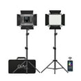 GVM 800D-RGB LED Light Panel (2-Light Kit) for Photography & Video ...