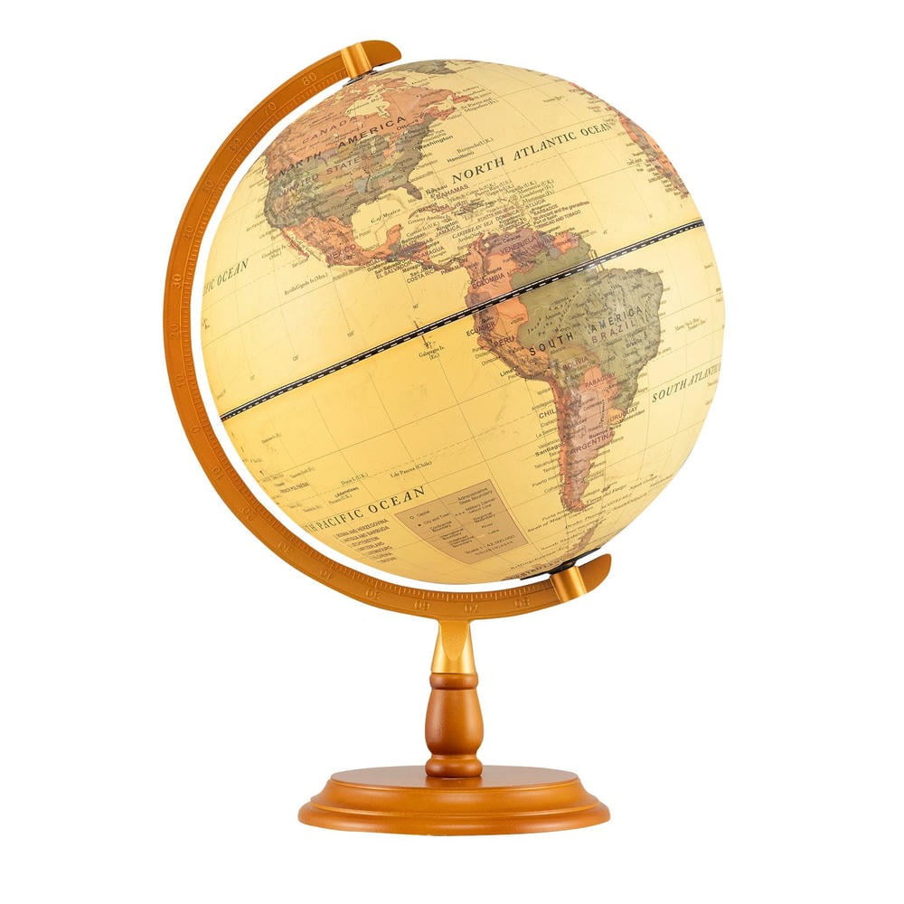 GVN 12 Inch Illuminated Desktop Decorative Globe, World Globes for Kids ...