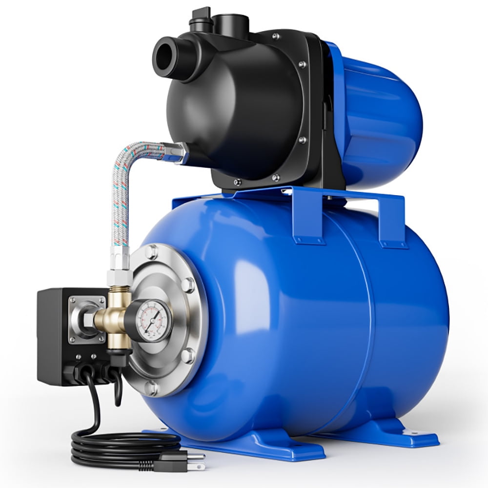 GVN 1200 W Garden Water Pump Shallow Well Pressurized Irrigation-Blue - Walmart.com