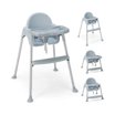Free Shipping! Dream On Me Portable 2-In-1 Table Talk High Chair, Gray ...