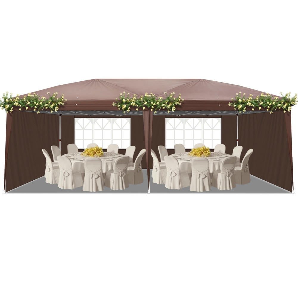 GVN Backyard Garden Canopy, Camping Canopy Screen Tent,3 x 6m Two ...