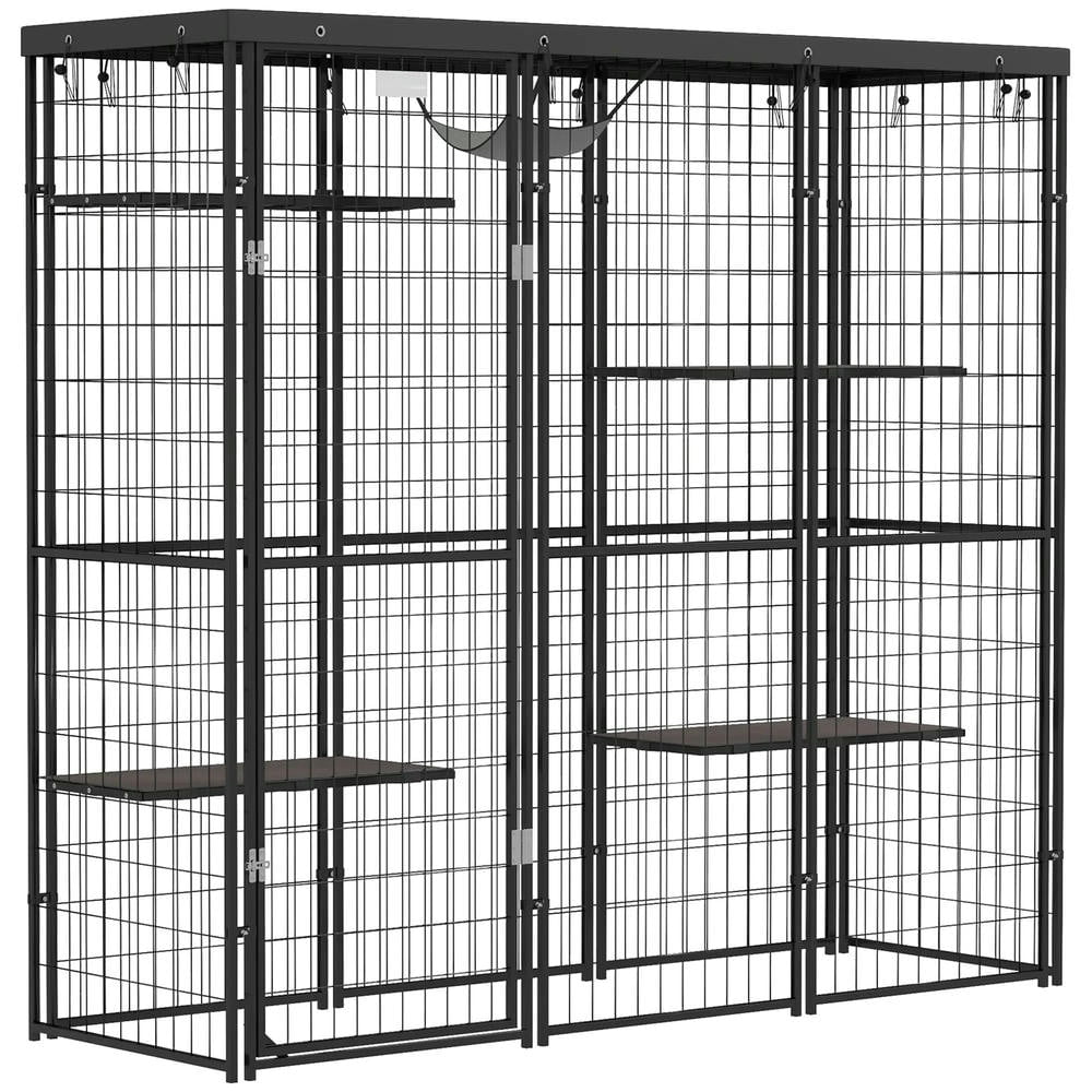 GVN Cat Catio Enclosure, Cat Cage House,Weld Wire Catio Outdoor Indoor ...
