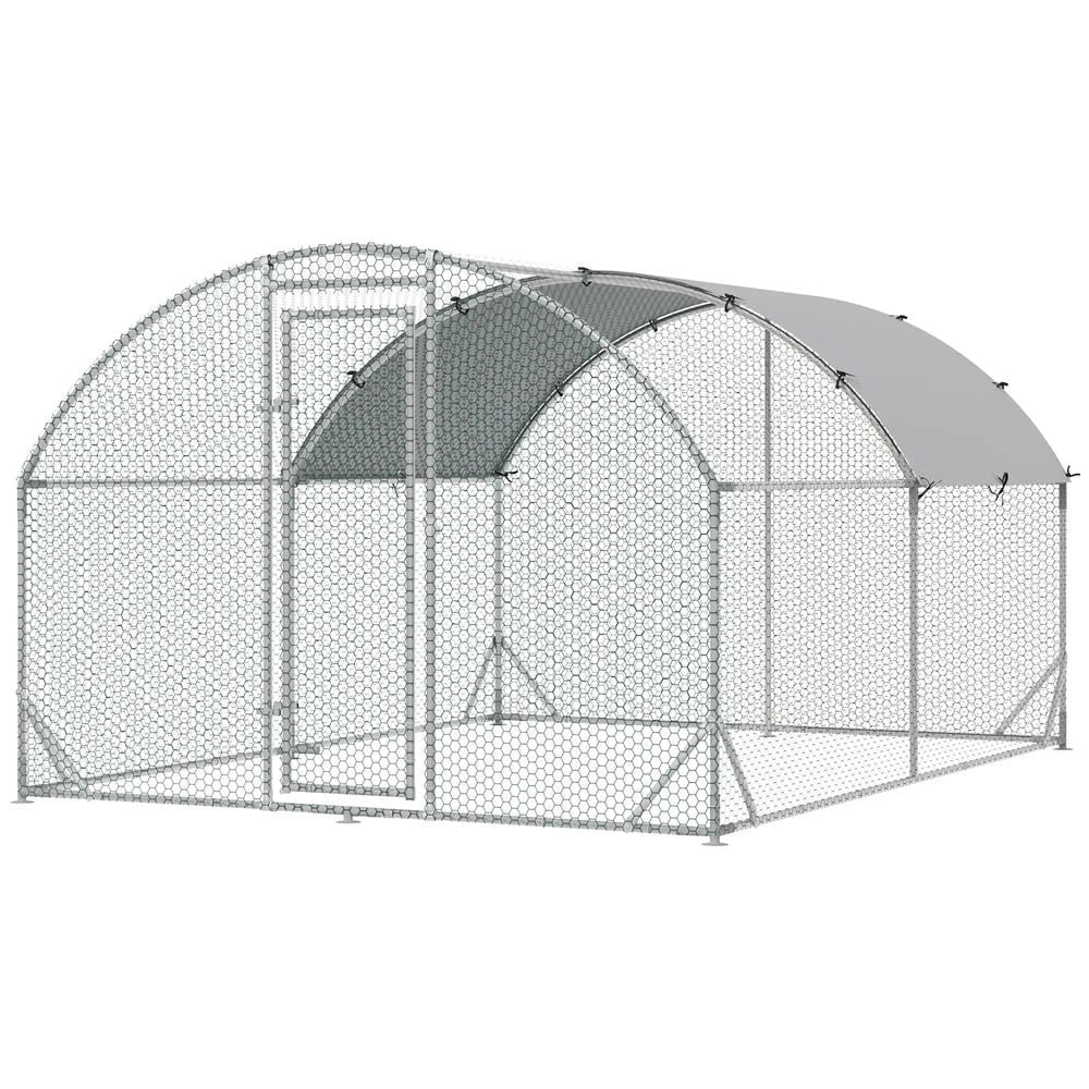 GVN Chicken Coop, Pet Hutch, Hen House,Large Metal Chicken Coop with ...