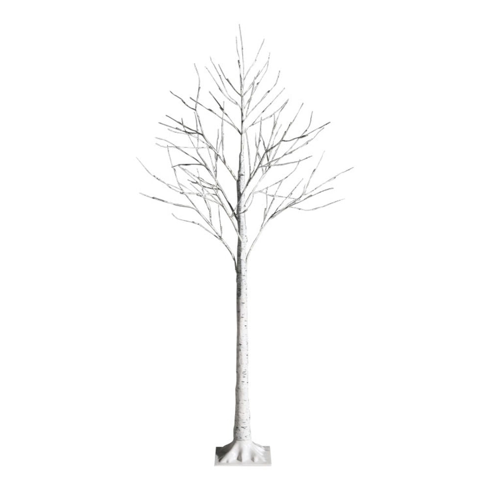 GVN Christmas Decorations Decor,5 Feet Pre-lit White Twig Birch Tree ...