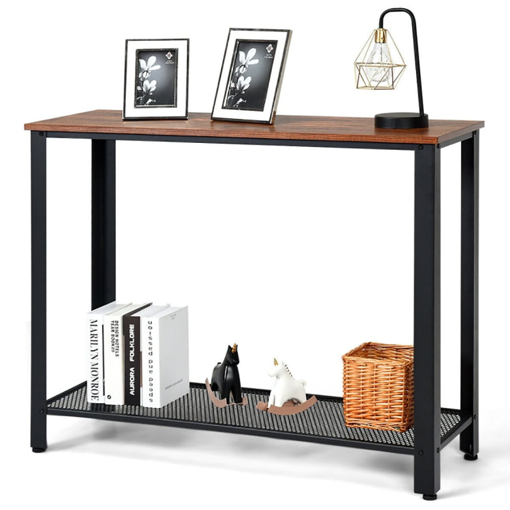 GVN Console Table, Entryway Table,Metal Frame Wood Console Sofa Table ...