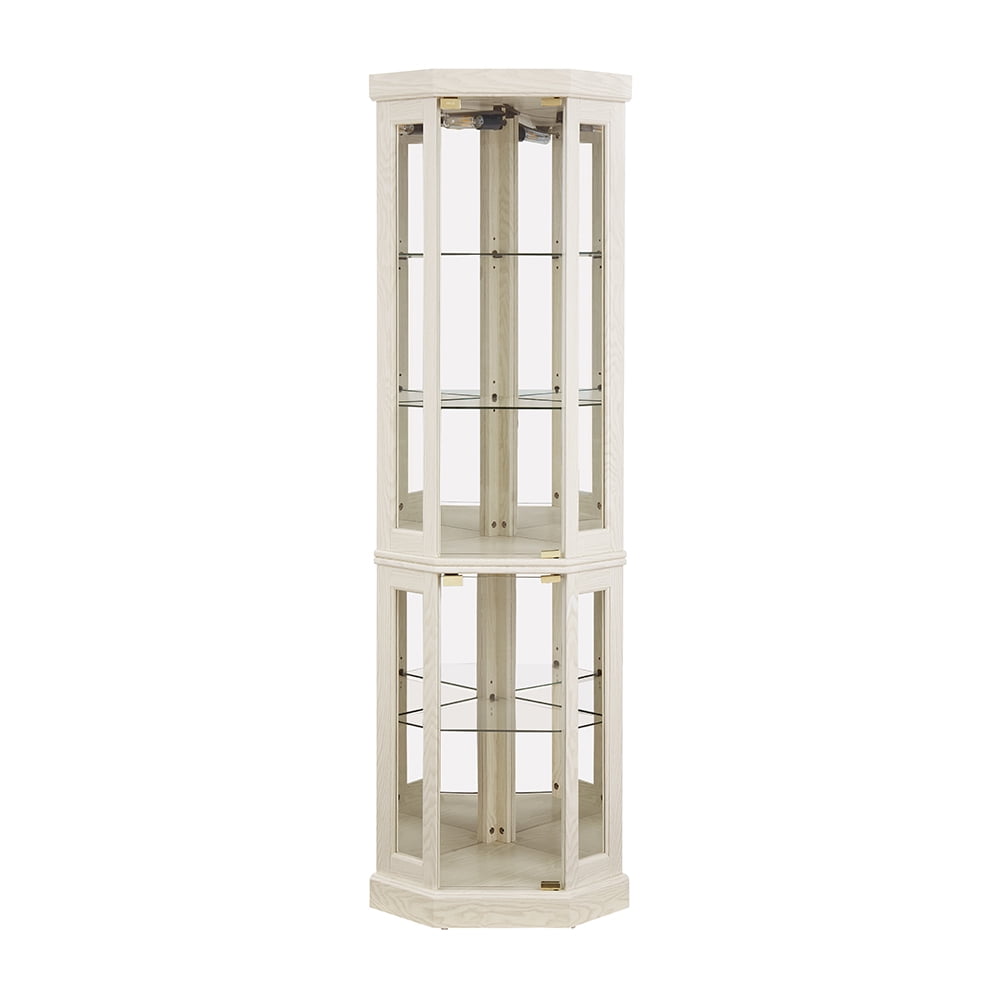 GVN Curio Cabinet Display Bar Cabinet,Display Cage,Corner Glass Cabinet ...