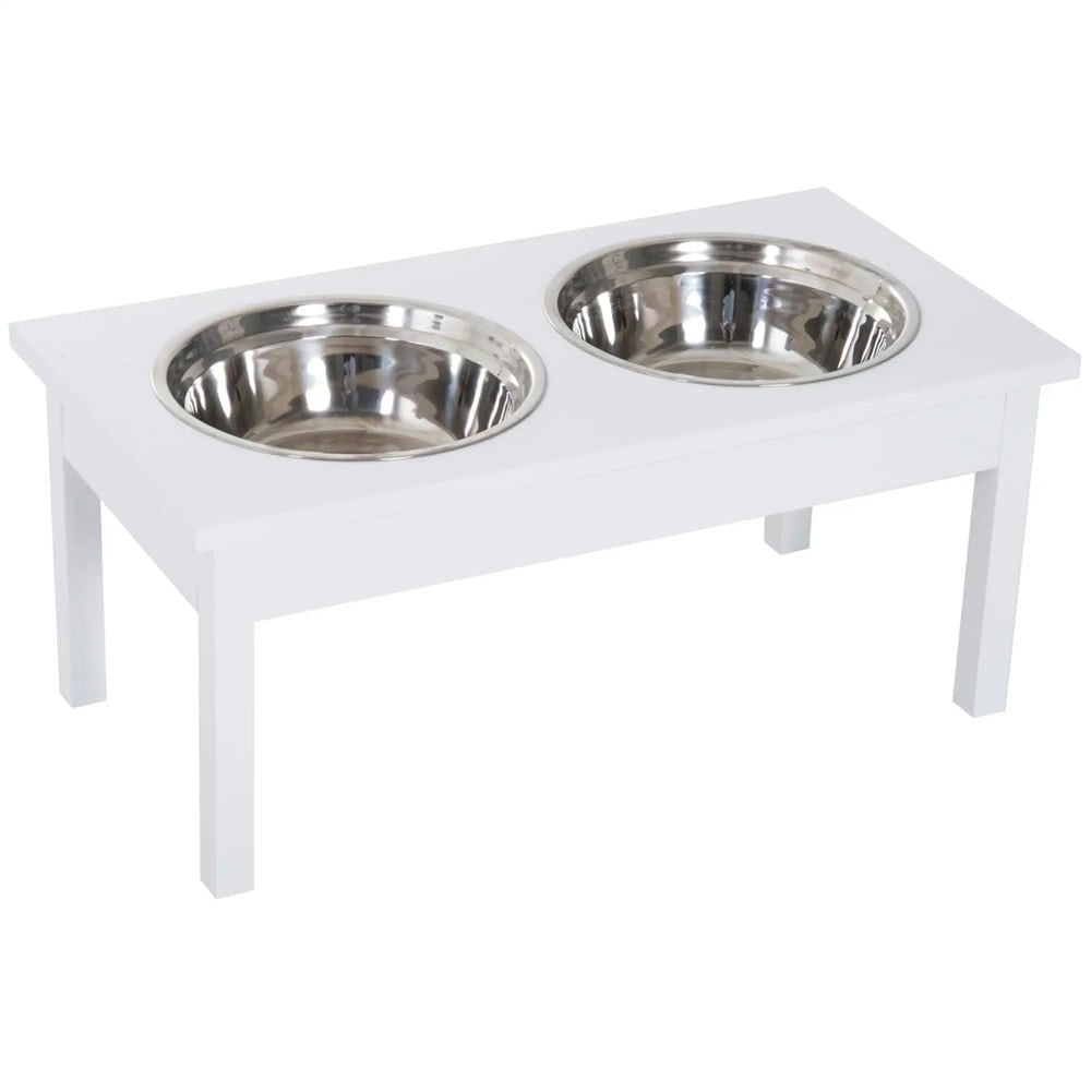 GVN Dog Bowls,Pet Feeder Cat Food Stand,23" Wooden Heavy Duty Dog Food ...