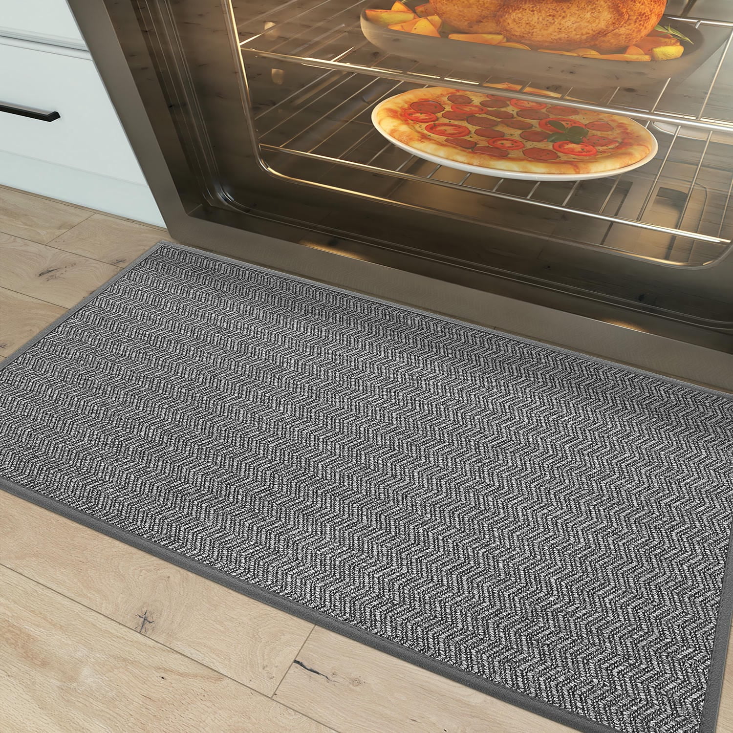 GVN Floor Rug,2-Piece Kitchen Mat Set, Non-Slip & Low Profile, Rubber ...