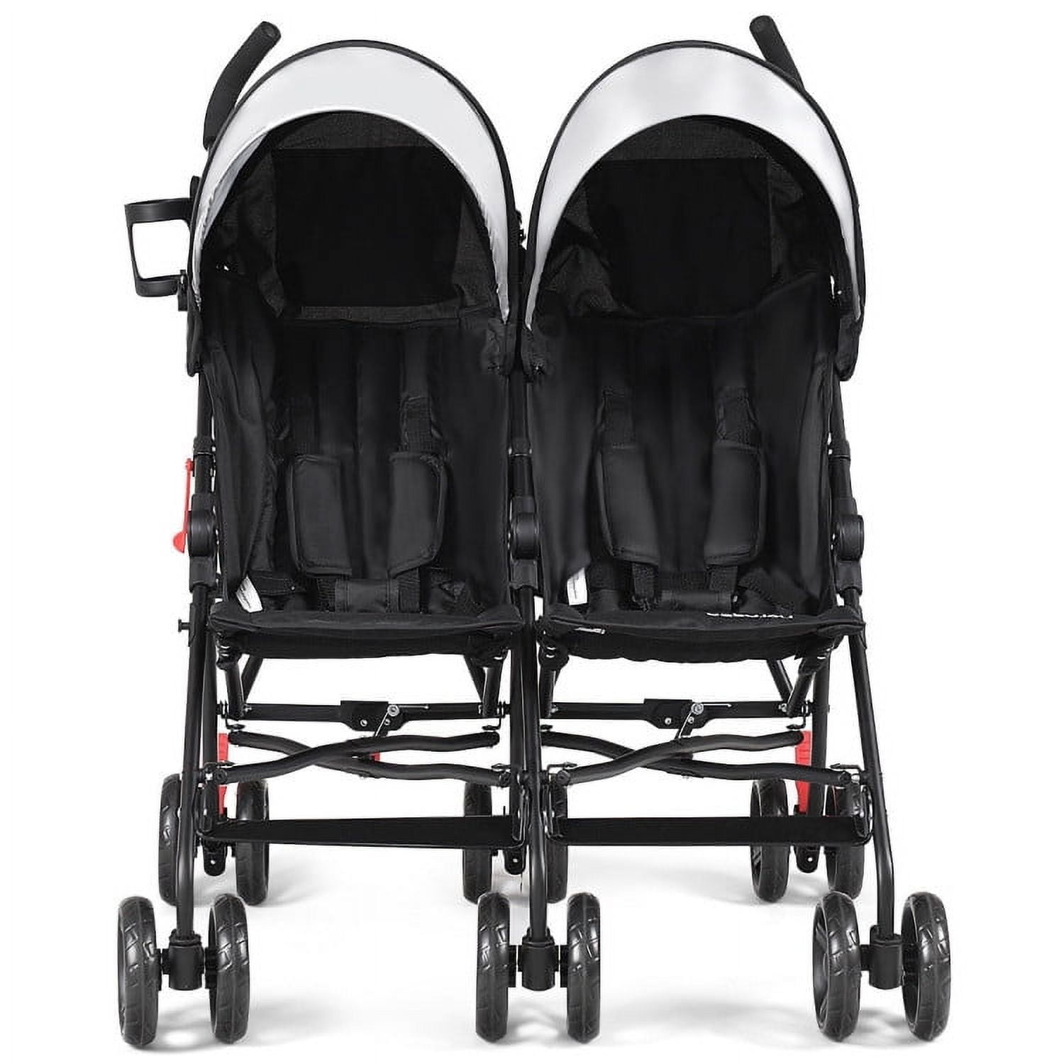 GVN Foldable Twin Baby Double Stroller Ultralight Umbrella Kids ...