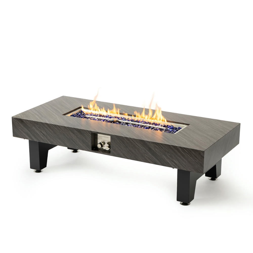 GVN Garden Fire Pit Table, Outdoor Fire Pit Table,54-Inch Iron Fire Pit ...
