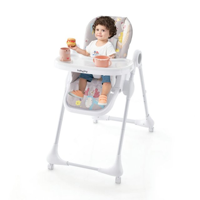 GVN High Chairs,3-In-1 Convertible Highchair with Adjustable Height and ...