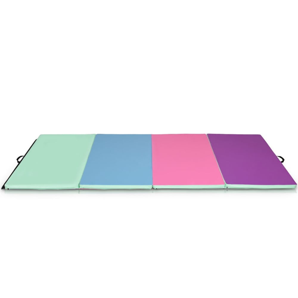 GVN Home Gym Mat, Gym Pads,4 x 8 Feet Portable Gymnastics Mat Folding ...