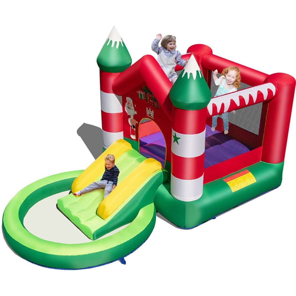 GVN Inflatable Bounce House with Blower for Kids Aged 3-10 Years ...