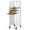 GVN Kitchen Rack Storage Shelving Organizer,20-tier Bun Pan Speed Rack ...