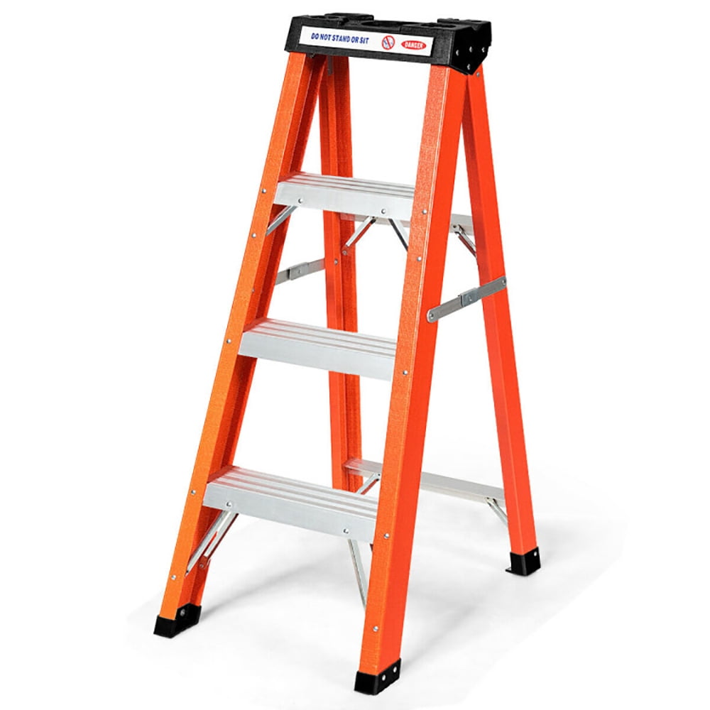 GVN Kitchen Utensils,3-Step Ladder Folding Step Stool Platform ...