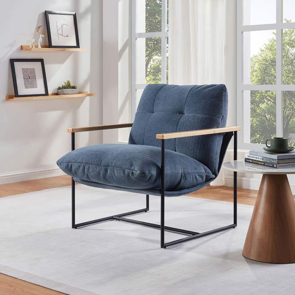 GVN Large Lazy Arm Chair, Lounge Sofa Chair,Modern Accent Chair, Comfy ...