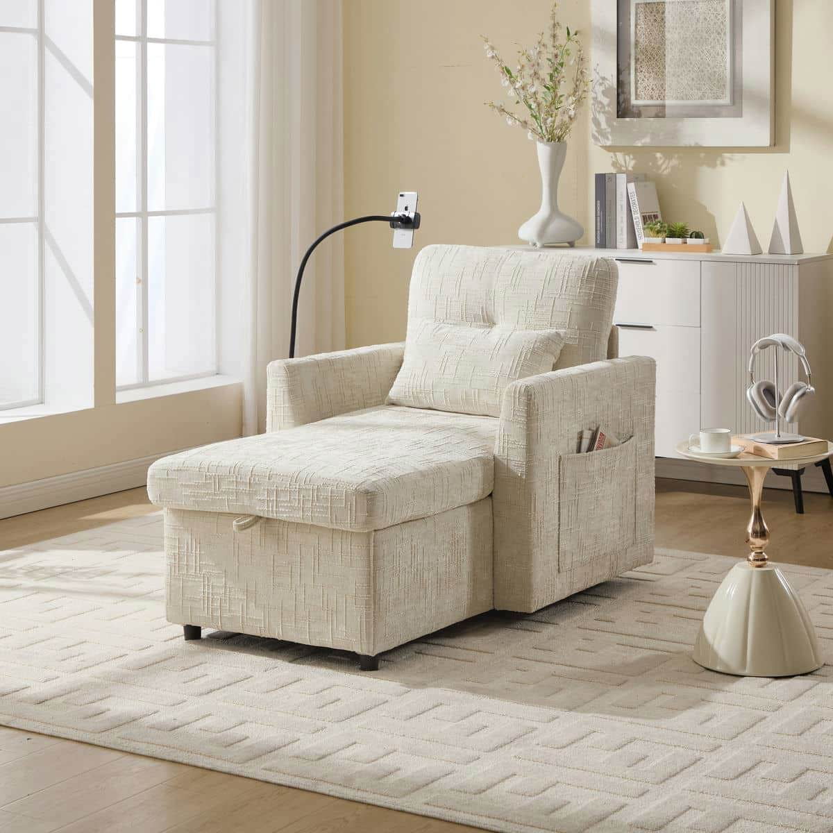 GVN Large Lazy Arm Chair, Lounge Sofa Chair,Multifunctional Lazy Person ...