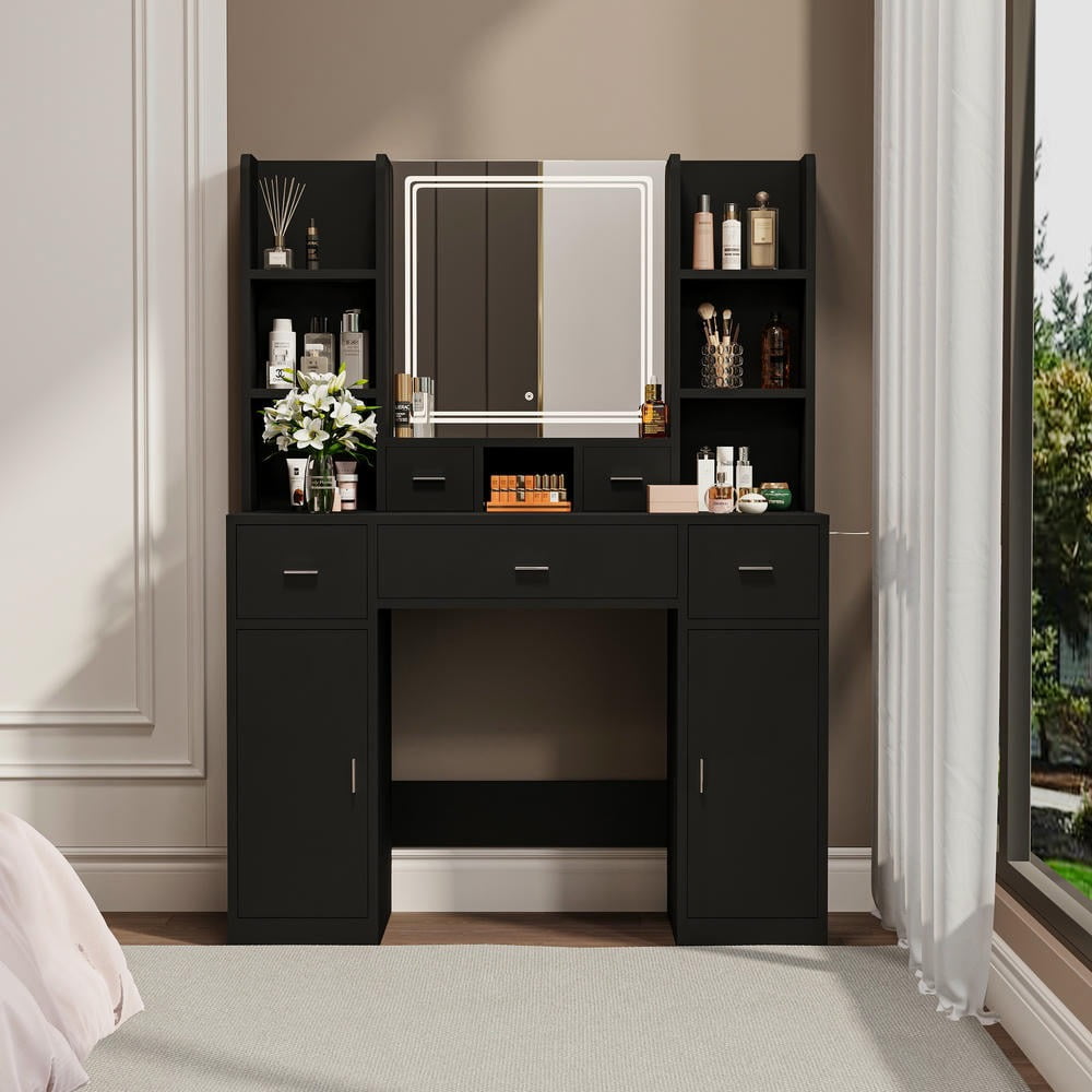 GVN Makeup Vanity Desk,Make Up Table Vanitys Desks,Dressing Table with ...