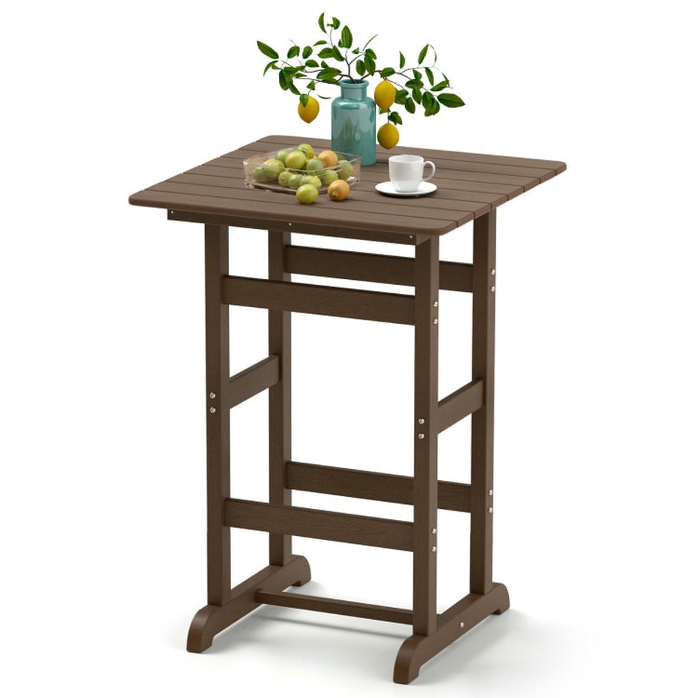 GVN Outdoor Eating Tables,Patio Table,30 Inch Square Bar Table Dining ...
