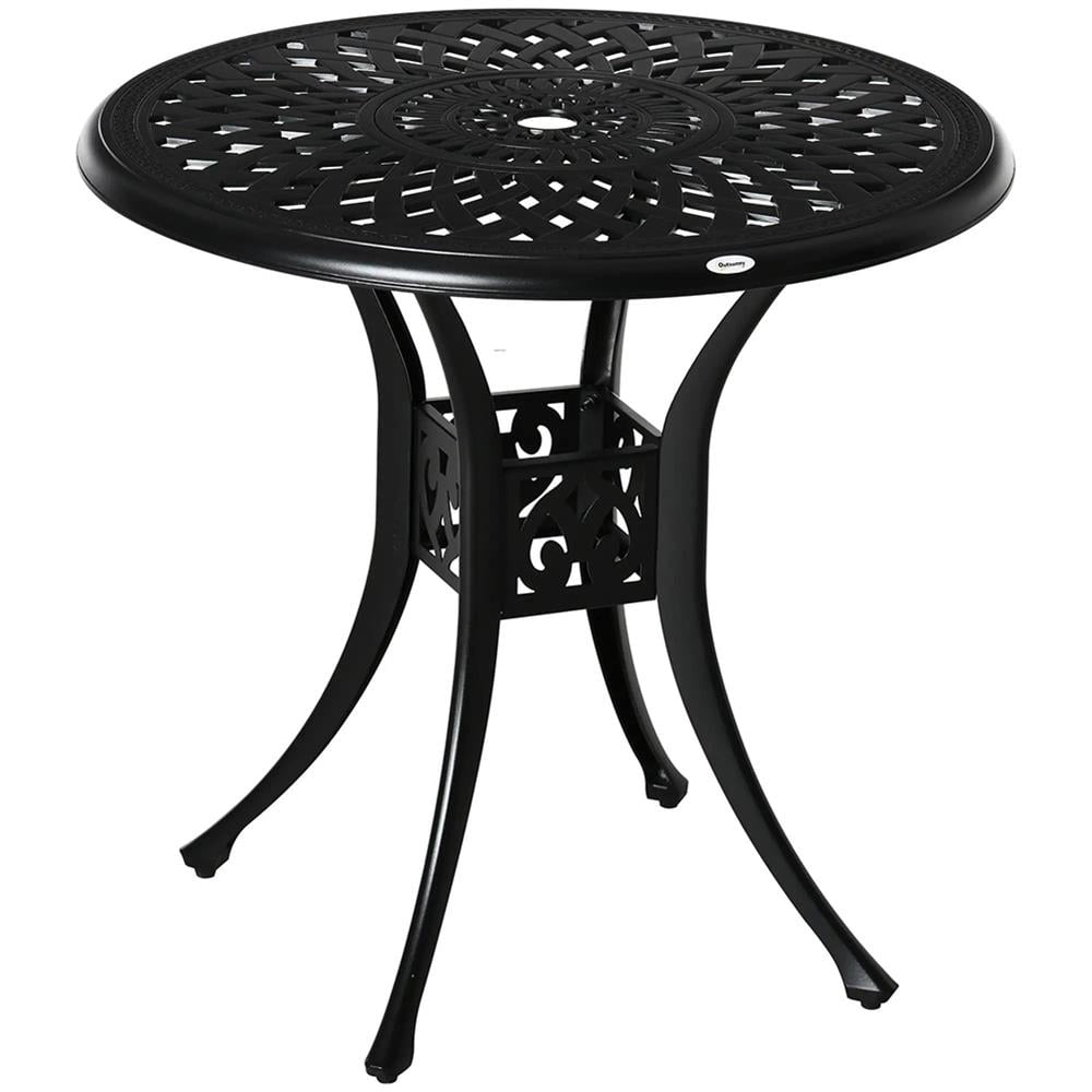 GVN Outdoor Eating Tables,Patio Table,30" Round Patio Dining Table with ...