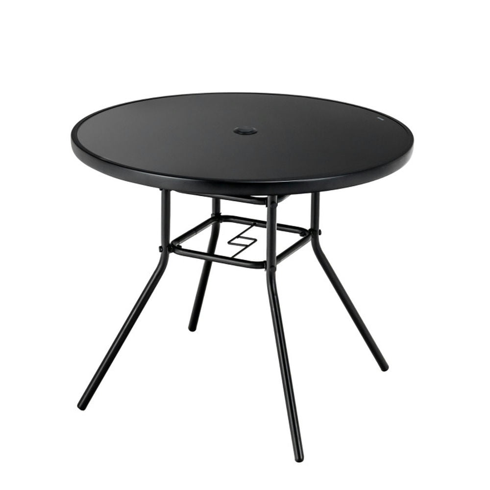 GVN Outdoor Eating Tables,Patio Table,34 Inch Patio Dining Table with 1 ...